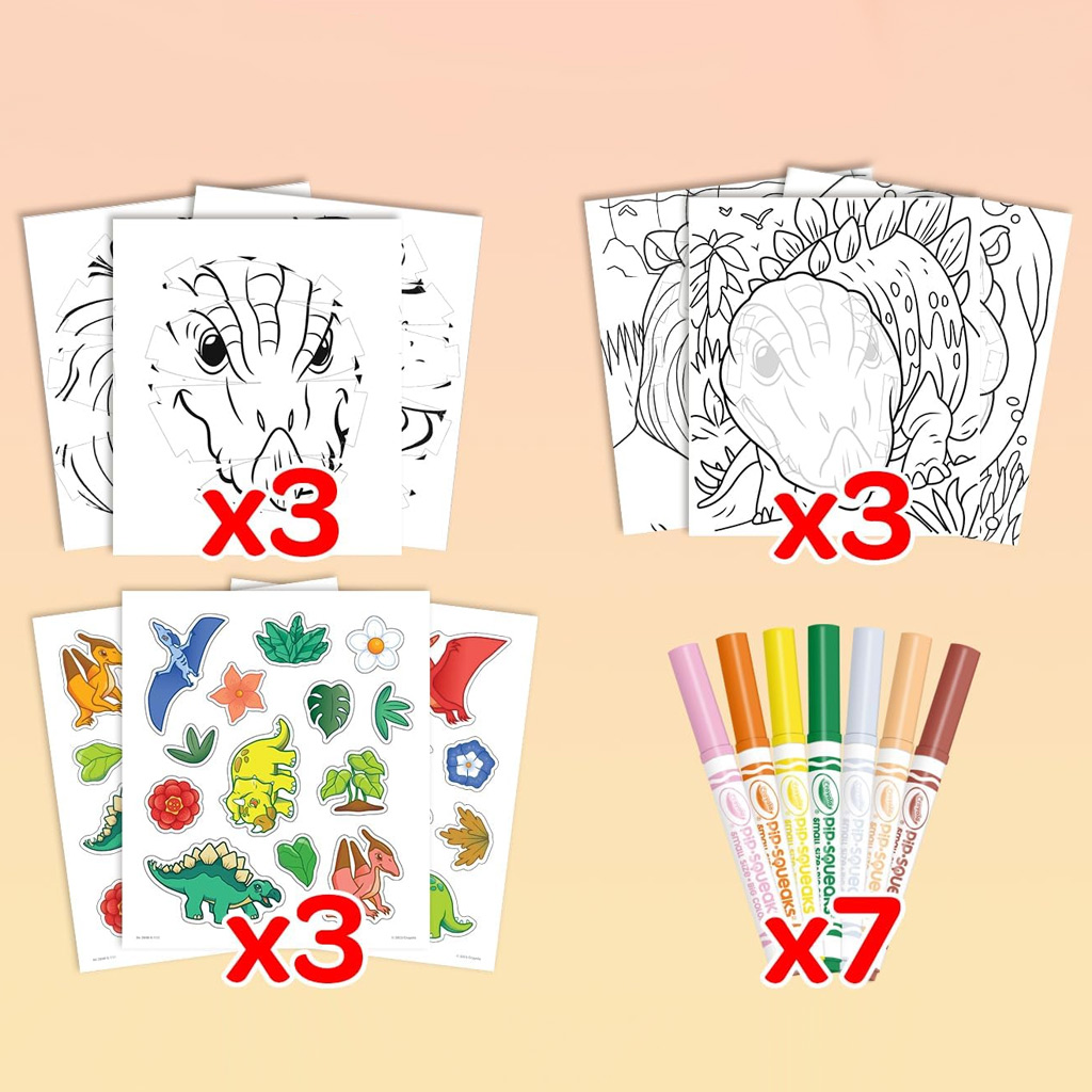 Crayola POPs 3D aktivnostna barvna knjiga - Dinozavri nakupovanje v ...