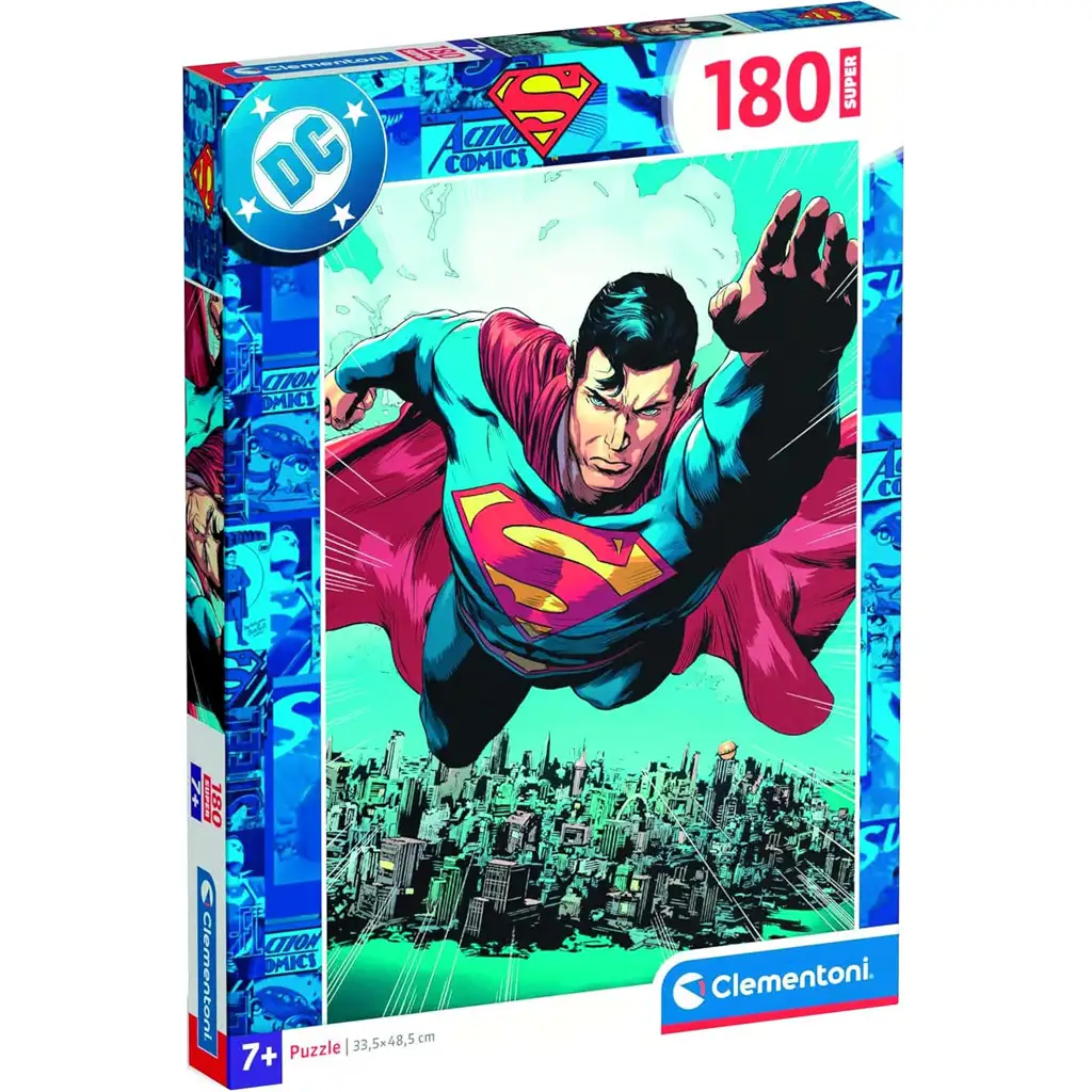 DC Comics Superman let nad mestom, 180-delni puzzle - Clementoni ...