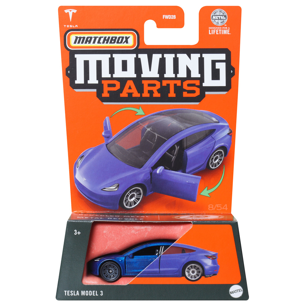 Matchbox Tesla Model 3 majhna avtomobilčka 1/64 z odpirajočimi se ...
