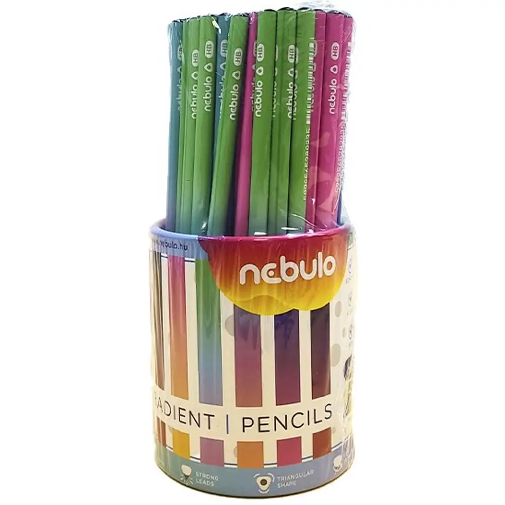 Nebulo HB barvno prelivajoča trikotna grafitna svinčnika v več ...