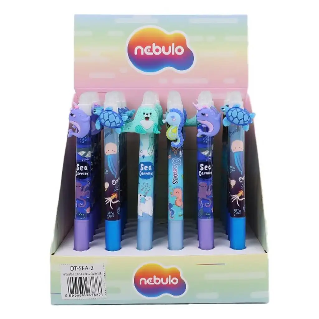 Nebulo Radirljiv gel pisalo s pritiskom, podvodne živali, več vrst, 1 ...