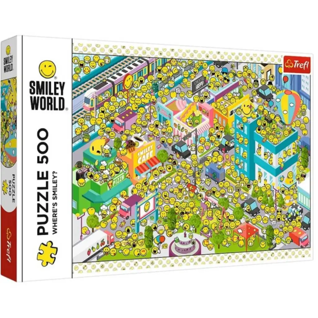 Smiley World, množica Smiley obrazov 500-delna sestavljanka - Trefl ...