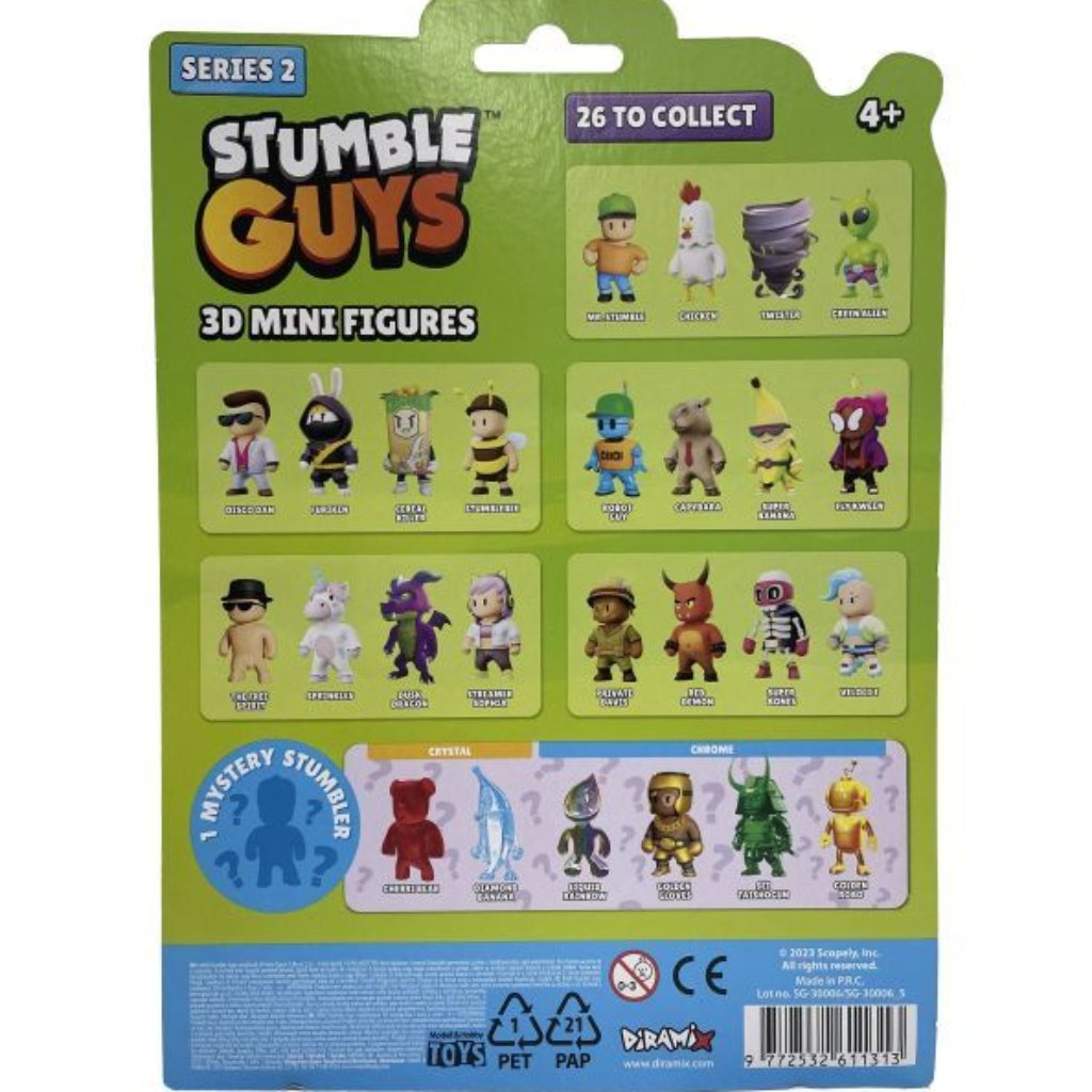Stumble Guys Mini 3D figura, 2. serija, komplet 5 kosov v različnih ...