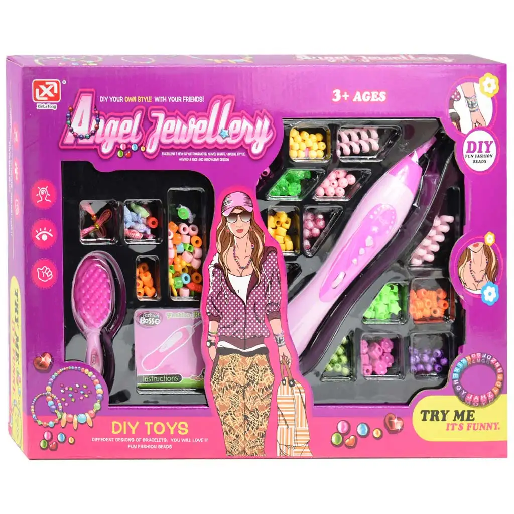 Angel Jewellery Komplet perlic za izdelavo nakita s 500+ perlicami ...