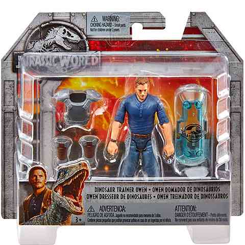 Jurski svet Komplet figuric Owen, trener Velociraptorja - Mattel ...