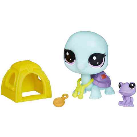 Littlest Pet Shop Figurici Bev Gilturtle in Keely Frogget - Hasbro ...
