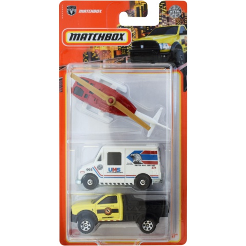 Matchbox 3-delni set vozil City Adventure II - Mattel nakupovanje v ...