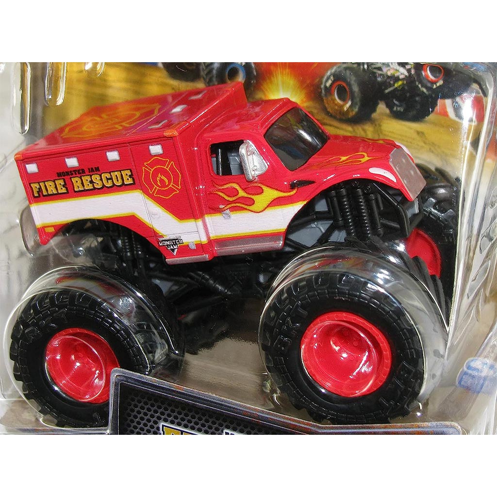 Monster Jam Fire Rescue monster avtomobilček 1/64 - Spin Master ...